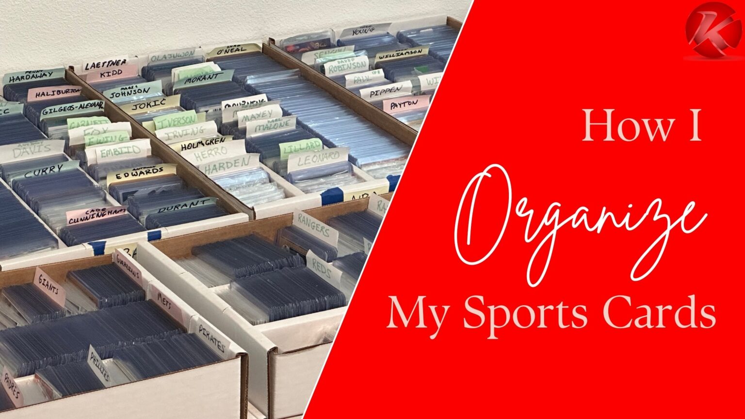 How I Organize My Sports Cards | Knup Sports